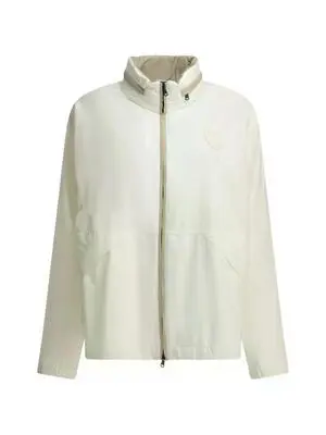 Brunello Cucinelli Logo-patch Zip-up Raincoat - Neutrals