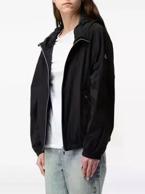 Moose Knuckles Hooded Jacket With Logo Plaque