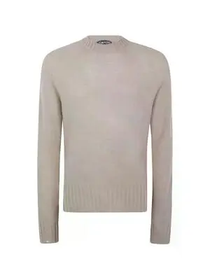 TOM FORD Round-neck Raglan-sleeve Sweater - Neutrals