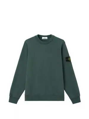 Stone Island 6100060 Organic Cotton Fleece Sweatshirt - Green