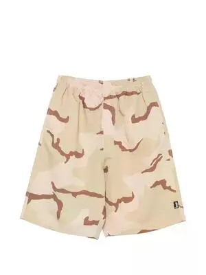StÜssy Camouflage Print Baggy Shorts - Neutrals