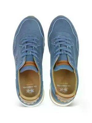 LA MARTINA Perforated Panelled Sneakers - Blue