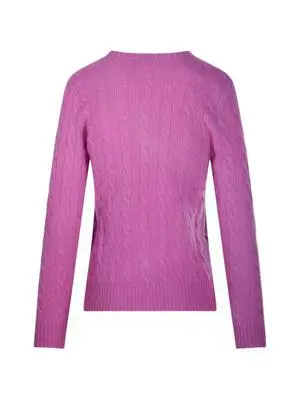 Polo Ralph Lauren Cable-knit Embroidered-logo Sweater