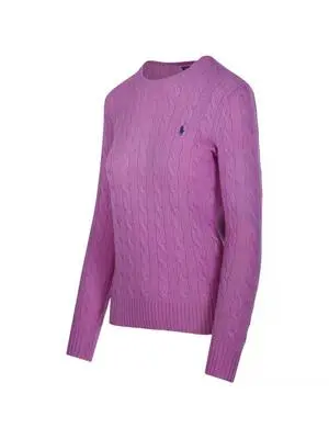 Polo Ralph Lauren Cable-knit Embroidered-logo Sweater