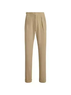 Ralph Lauren Purple Label Double-pleated Trousers - Neutrals
