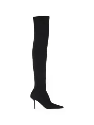 LE SILLA Bella Leather Over-the-knee Boots - Black