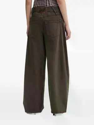 Miss Sixty Button-fly Mid-rise Wide-leg Jeans