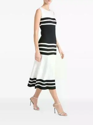 TEMPERLEY LONDON Striped-knit Midi Dress