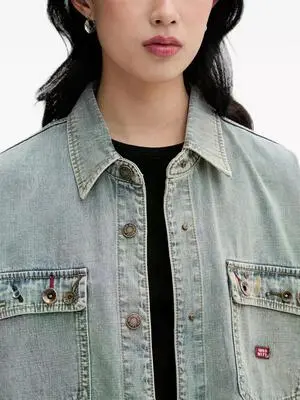 Miss Sixty Embellished Denim Shirt Jacket