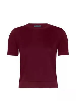 Max Mara Short-sleeve Crew-neck Sweater - Red