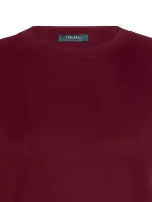Max Mara Short-sleeve Crew-neck Sweater - Red