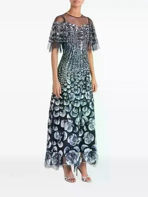 TEMPERLEY LONDON Piper Maxi Dress - Blue