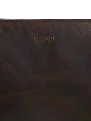 OSPREY LONDON Carter Logo-debossed Leather Wash Bag