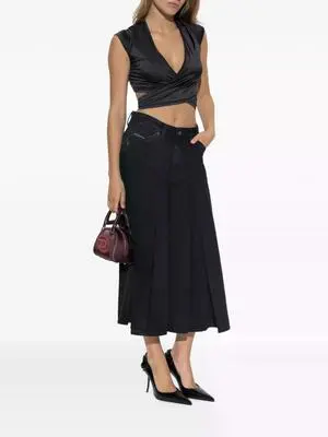 DIESEL® T-reno Wrap-style Cropped Top