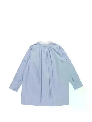 LA FETICHE Striped Embroidered Blouse