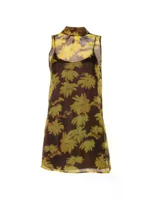 Staud Albee Floral-print Mini Dress