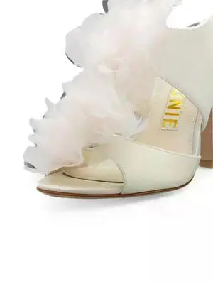 KAT MACONIE Ruffle-trimmed Slingback Sandals