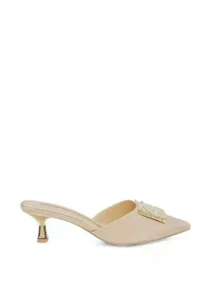 KAT MACONIE Logo-plaque Mules - Neutrals