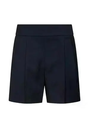 Max Mara Pleated Virgin-wool Shorts