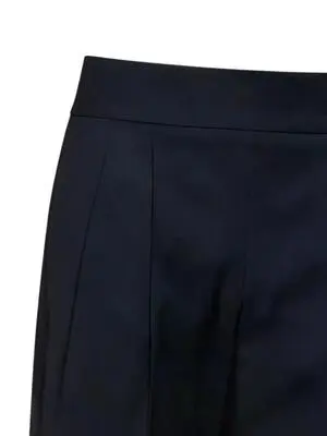 Max Mara Pleated Virgin-wool Shorts