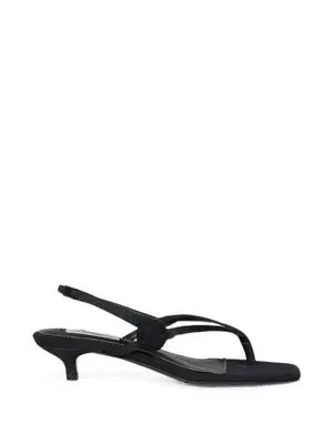 TOTEME Crochet-appliqué Thong Sandals