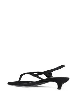 TOTEME Crochet-appliqué Thong Sandals