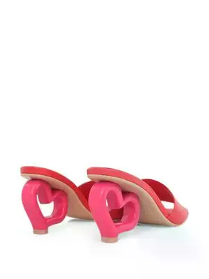 KAT MACONIE Heart-heel Sandals - Red
