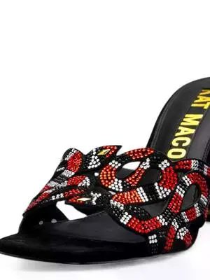 KAT MACONIE Vivian Crystal-embellishment Sandals - Black