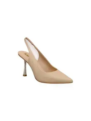 KAT MACONIE Crystal-embellished Slingback Pumps