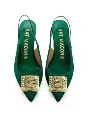 KAT MACONIE Logo-plaque Slingback Pumps