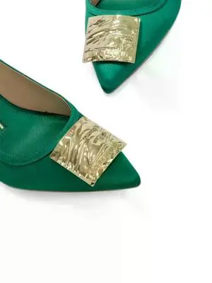 KAT MACONIE Logo-plaque Slingback Pumps