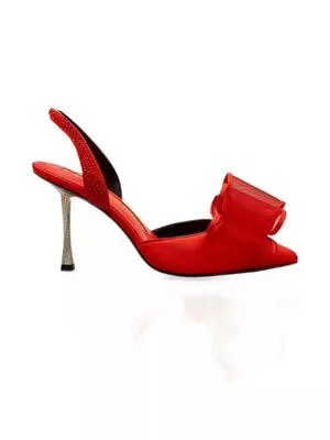 KAT MACONIE Paola Bow-detail Pumps - Red