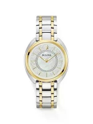 Bulova Duality 34mm Watch - Silver