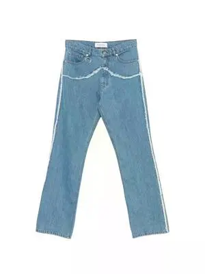 Études Studio Frayed Bootcut Jeans - Blue