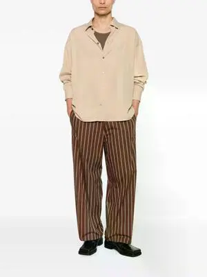 Études Studio Striped Drawstring Trousers - Brown