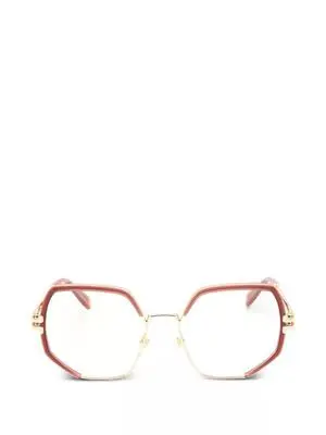 Marc Jacobs Geometric Frame Glasses - Pink