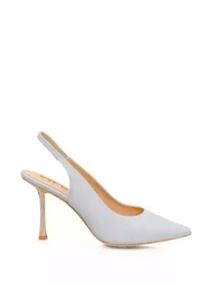 KAT MACONIE Crystal-embellished Slingback Pumps - Grey