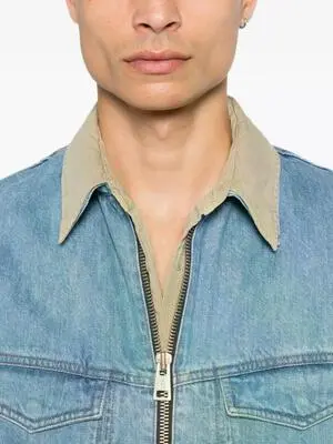 Études Studio Zip-up Slim-fit Denim Jacket