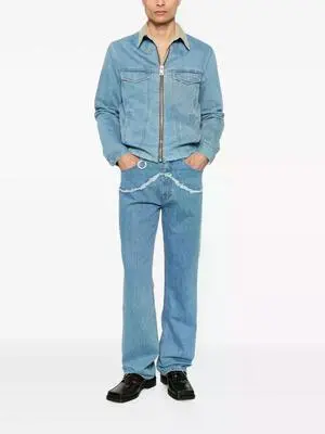 Études Studio Zip-up Slim-fit Denim Jacket