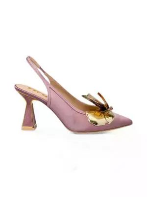 KAT MACONIE Floral-applique Slingback Pumps - Pink