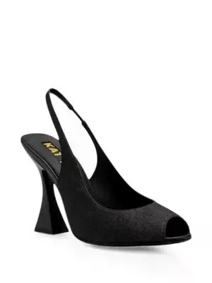 KAT MACONIE Glitter-effect Slingback Pumps