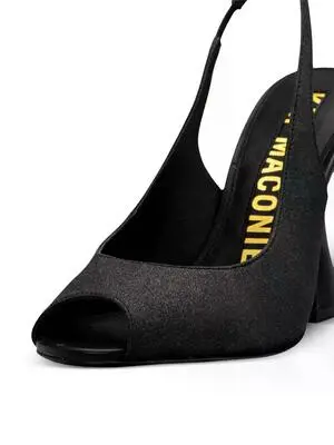 KAT MACONIE Glitter-effect Slingback Pumps