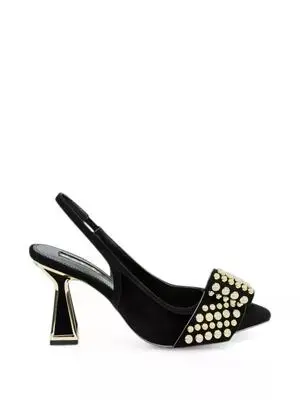 KAT MACONIE Jen Embellished Slingback Pumps - Black