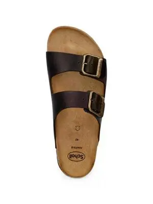 DR. SCHOLL'S SHOES Arizona Buckle-fastening Leather Sandals