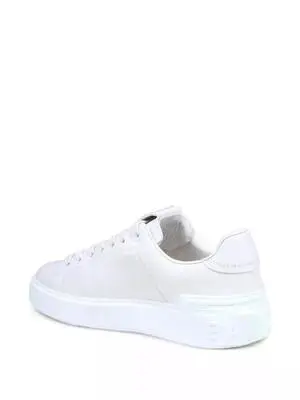 Balmain B-court Logo Detail Sneakers - White