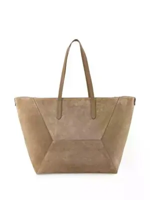 Brunello Cucinelli Suede Tote Bag - Neutrals