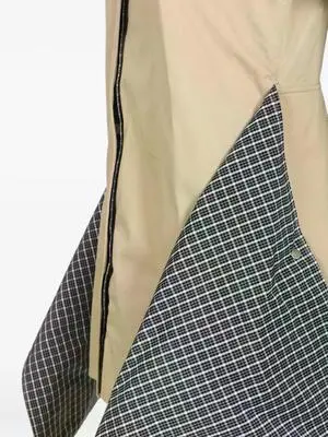 Loewe Check-trim Wrap Mini Dress