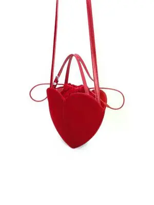 ROTATE BY BIRGER CHRISTENSEN The Heart Bag Velvet Red