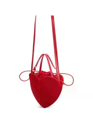 ROTATE BY BIRGER CHRISTENSEN The Heart Bag Velvet Red