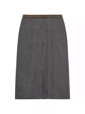 Prada Rush Stitch Midi-skirt